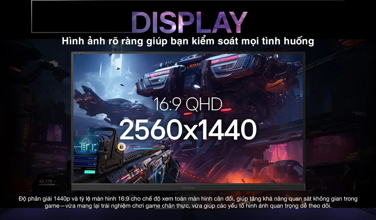 Màn hình LG UltraGear 27G640A-B (27 icnh/QHD/IPS/300Hz/1ms/loa/USB-C ...