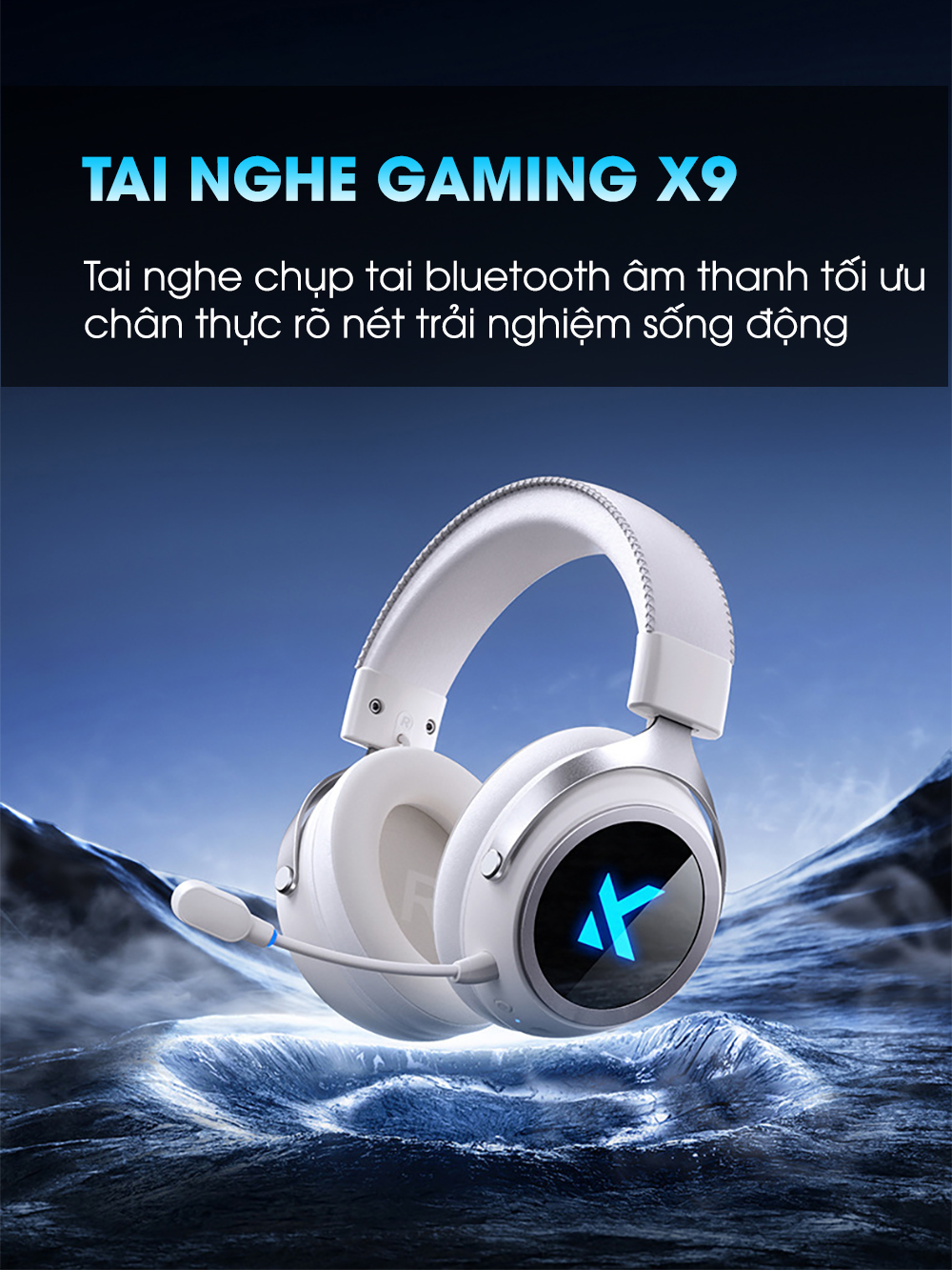 Tai nghe chụp tai ko dây bluetooth SIDOTECH MCHOSE X9 headphone gaming 3 mode chống ồn có mic PC ...