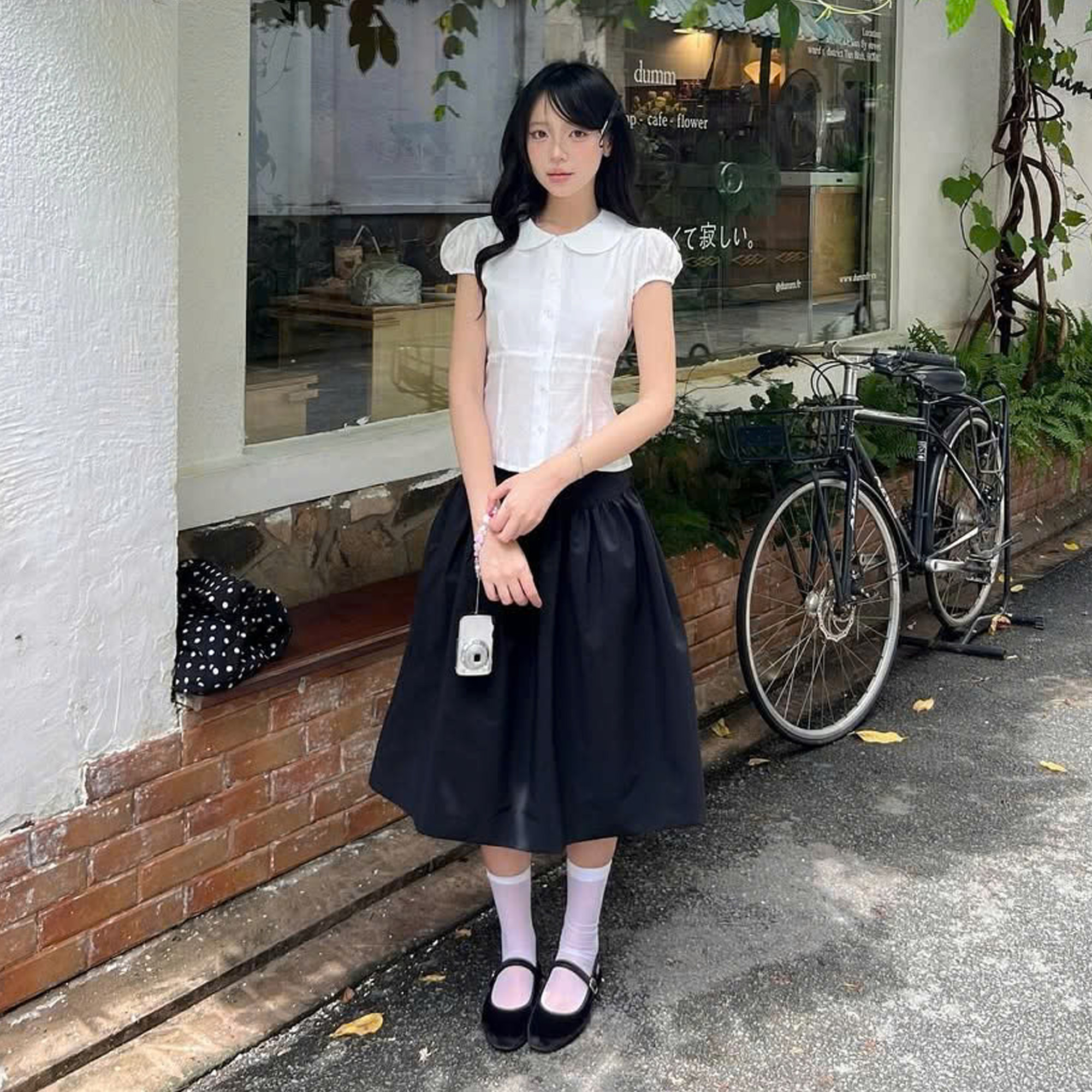 Chân váy lửng Sumi Skirt kaki đơn giản kiểu Nhật ୨୧ by Vintagevibes ...