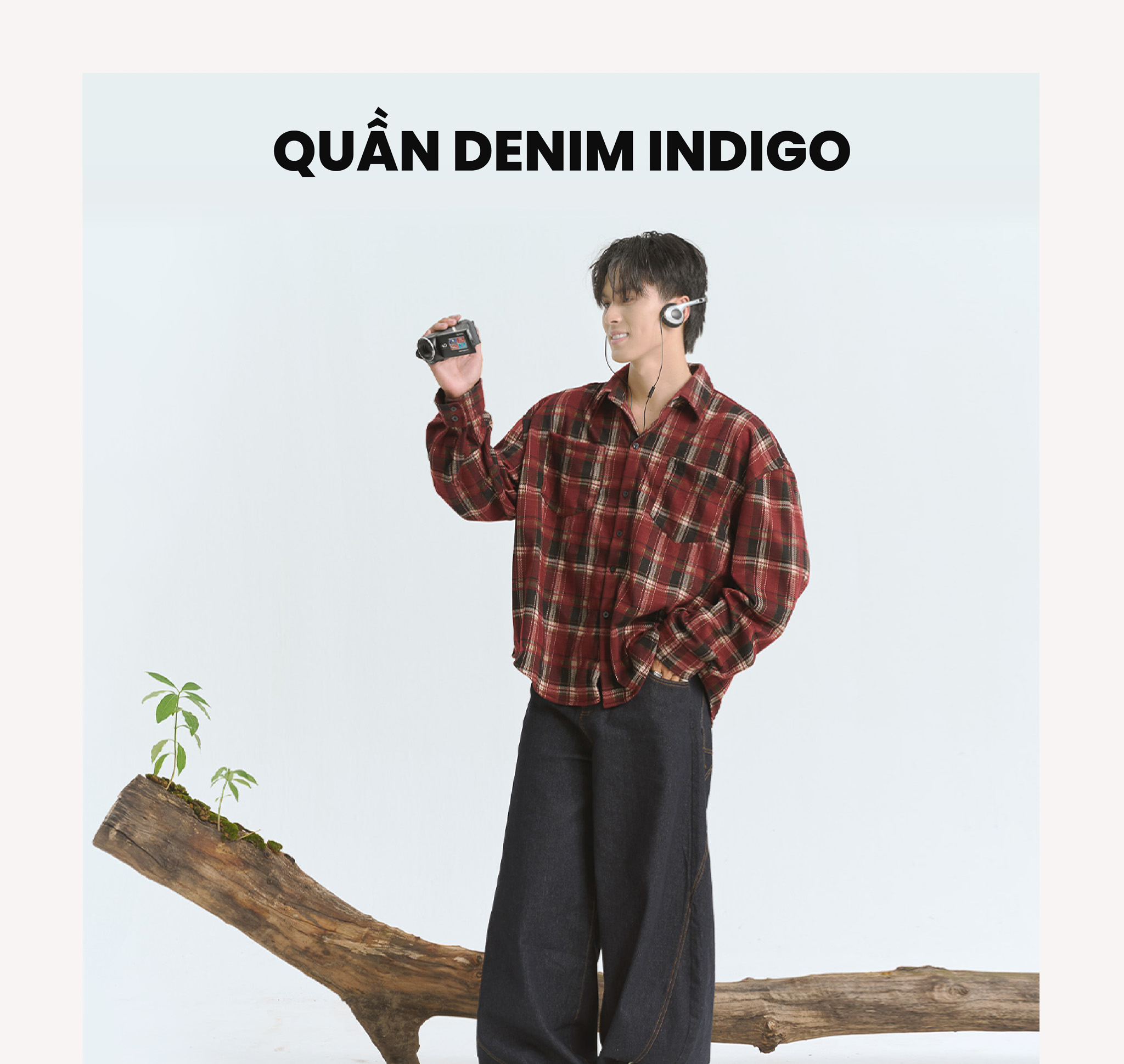 Quần Denim indigo Ống Bí GODMOTHER Form Đứng Ống Rộng Phong Cách Cá Tính Nam Nữ Unisex | Shopee ...