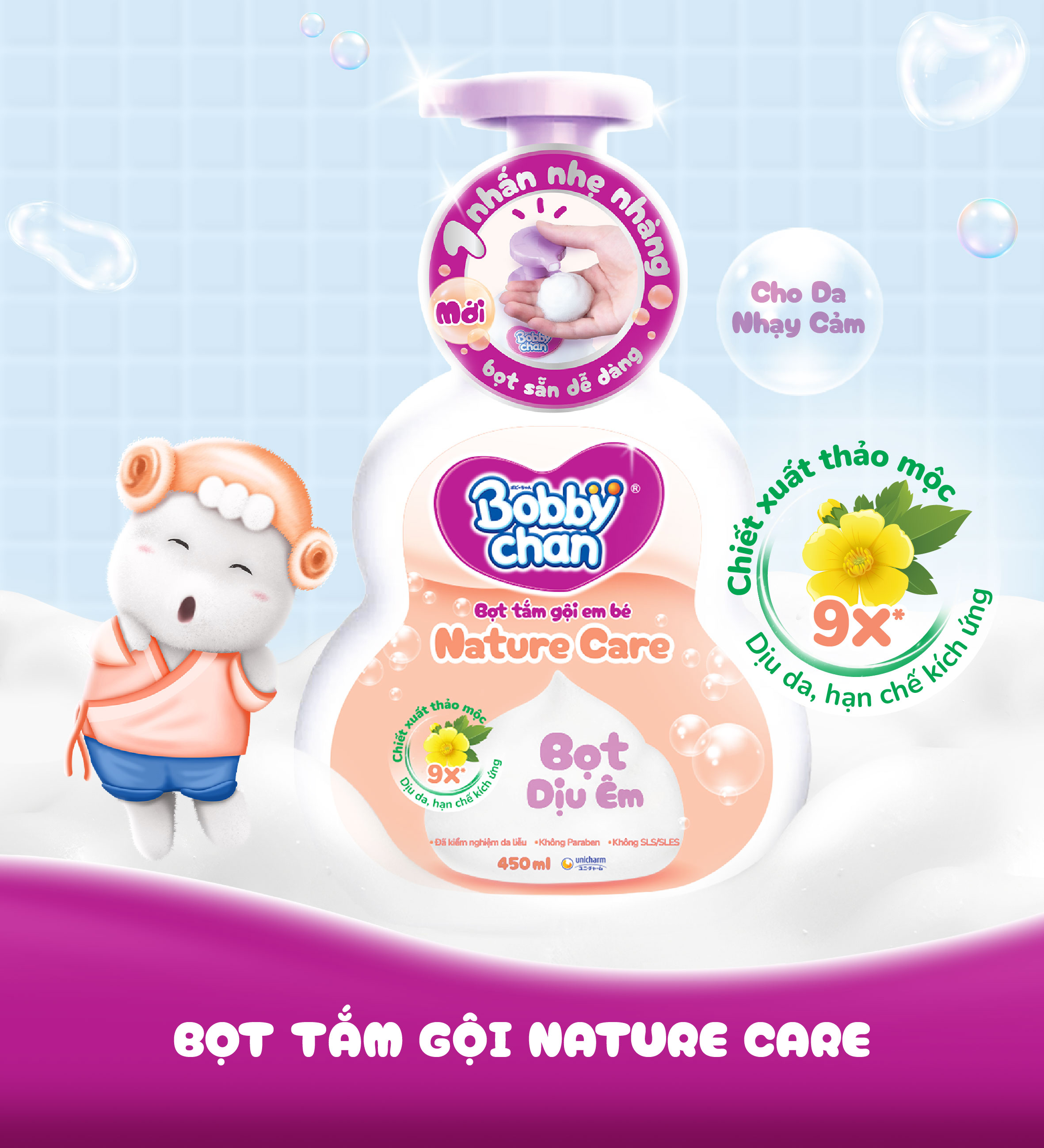 Combo 2 Sữa Tắm Gội Cho Bé BOBBY CHAN Dịu Mẩn Đỏ Dưỡng Ẩm Chuyên Sâu ...