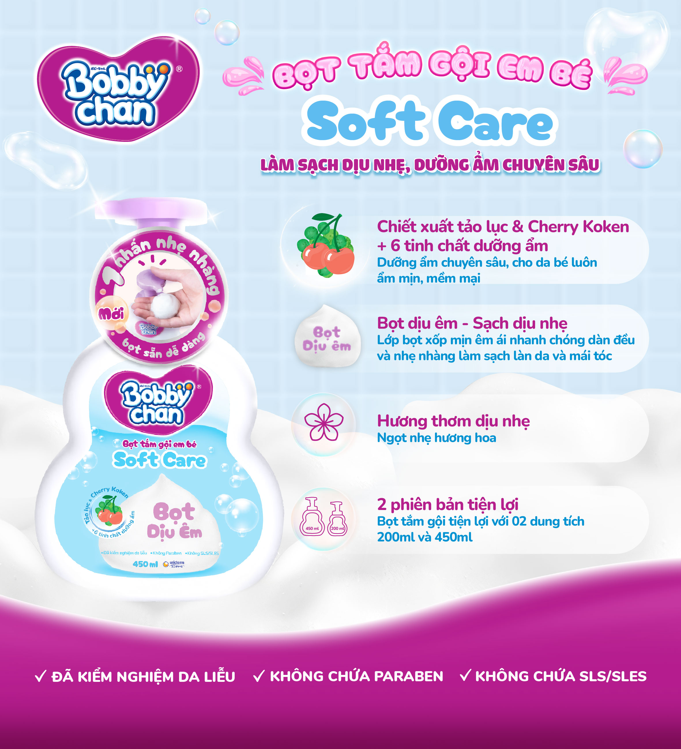 Sữa Tắm Gội Cho Bé BOBBY CHAN Dịu Mẩn Đỏ, Sạch Sâu, Dưỡng Ẩm Chuyên Sâu Giúp Da Bé Mịn Màn ...