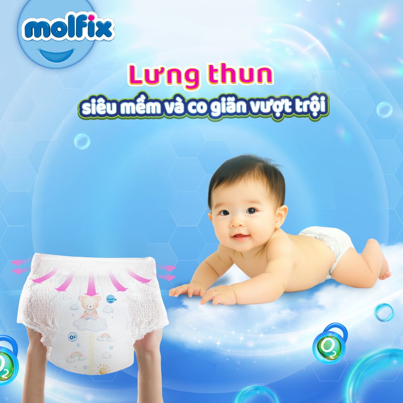 [Mua 2 Combo3-Tặng Xe Chòi] Combo 3 Tã/bỉm quần Molfix Oxy Super Jumbo ...