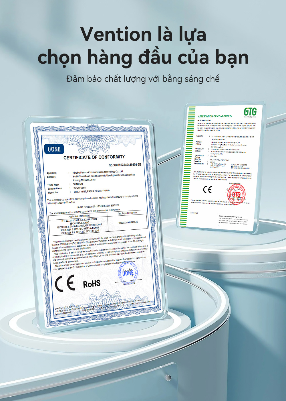 Pin Sạc Dự Phòng 20000mAh 22.5W Vention, Sạc Nhanh PD/QC,3 Cổng USB-A ...