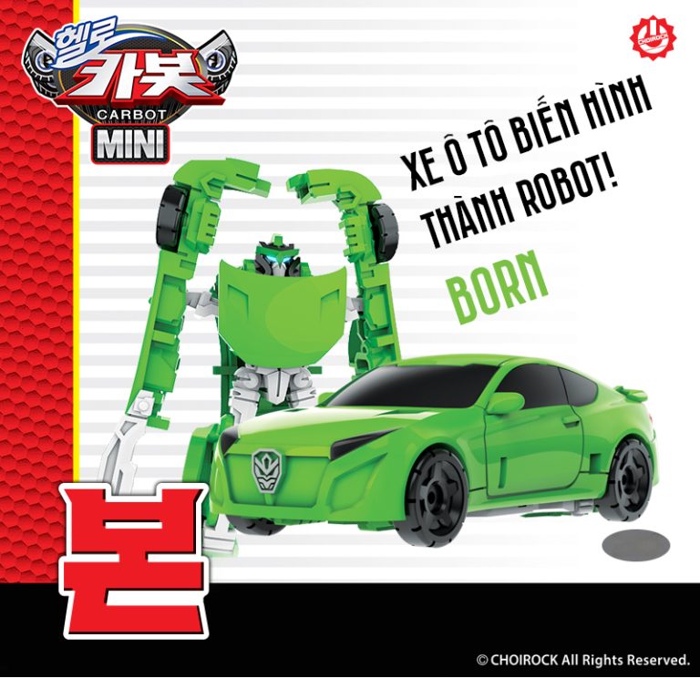Đồ chơi robot biến hình Hello Carbot mini Born | Biến hình 2 trong 1 ...