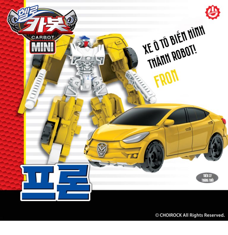 Đồ chơi robot biến hình Hello Carbot mini Fron | Biến hình 2 trong 1 ...