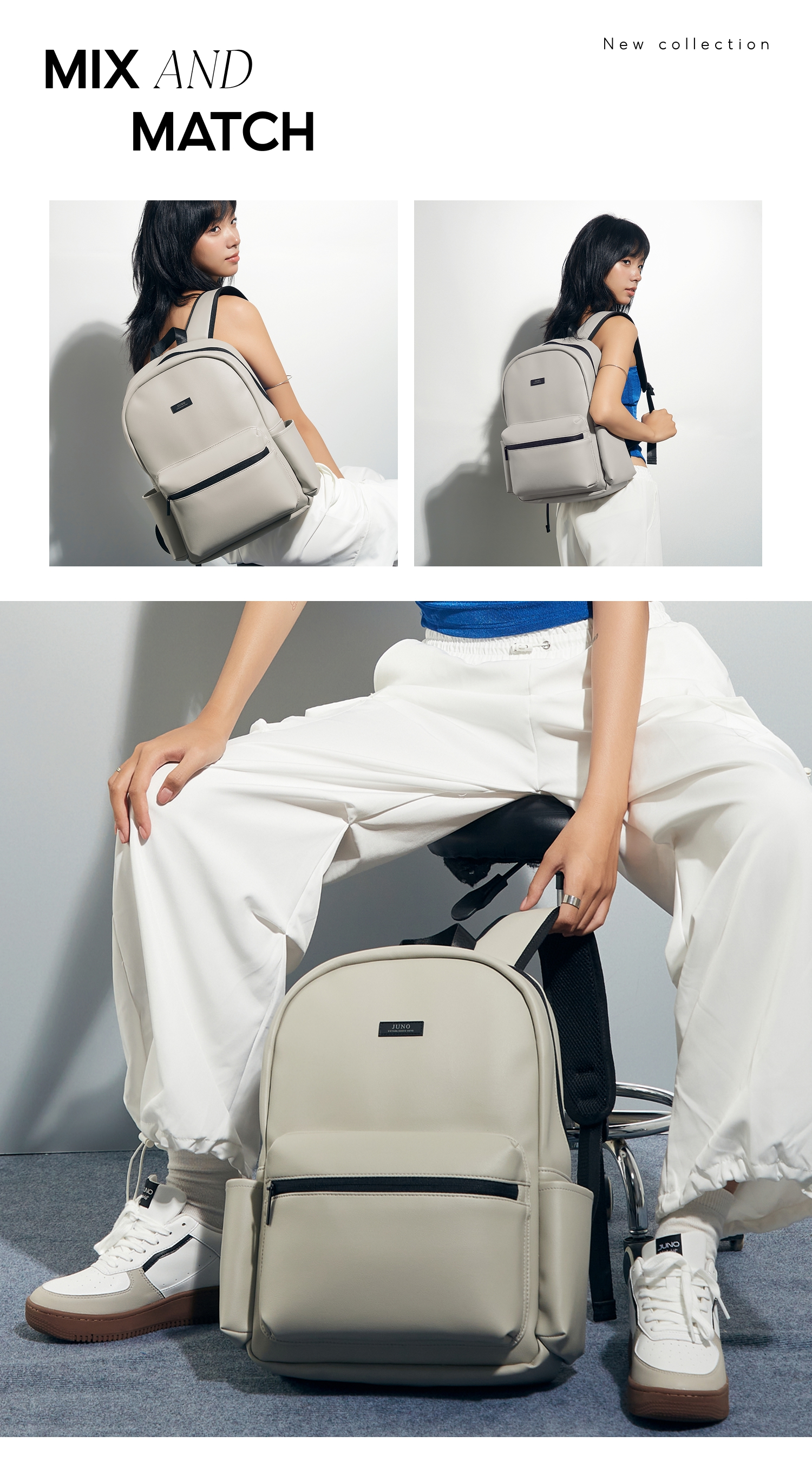Balo Nữ Thời Trang JUNO Unisex Có Ngăn Đựng Laptop BL173 | Shopee Việt Nam