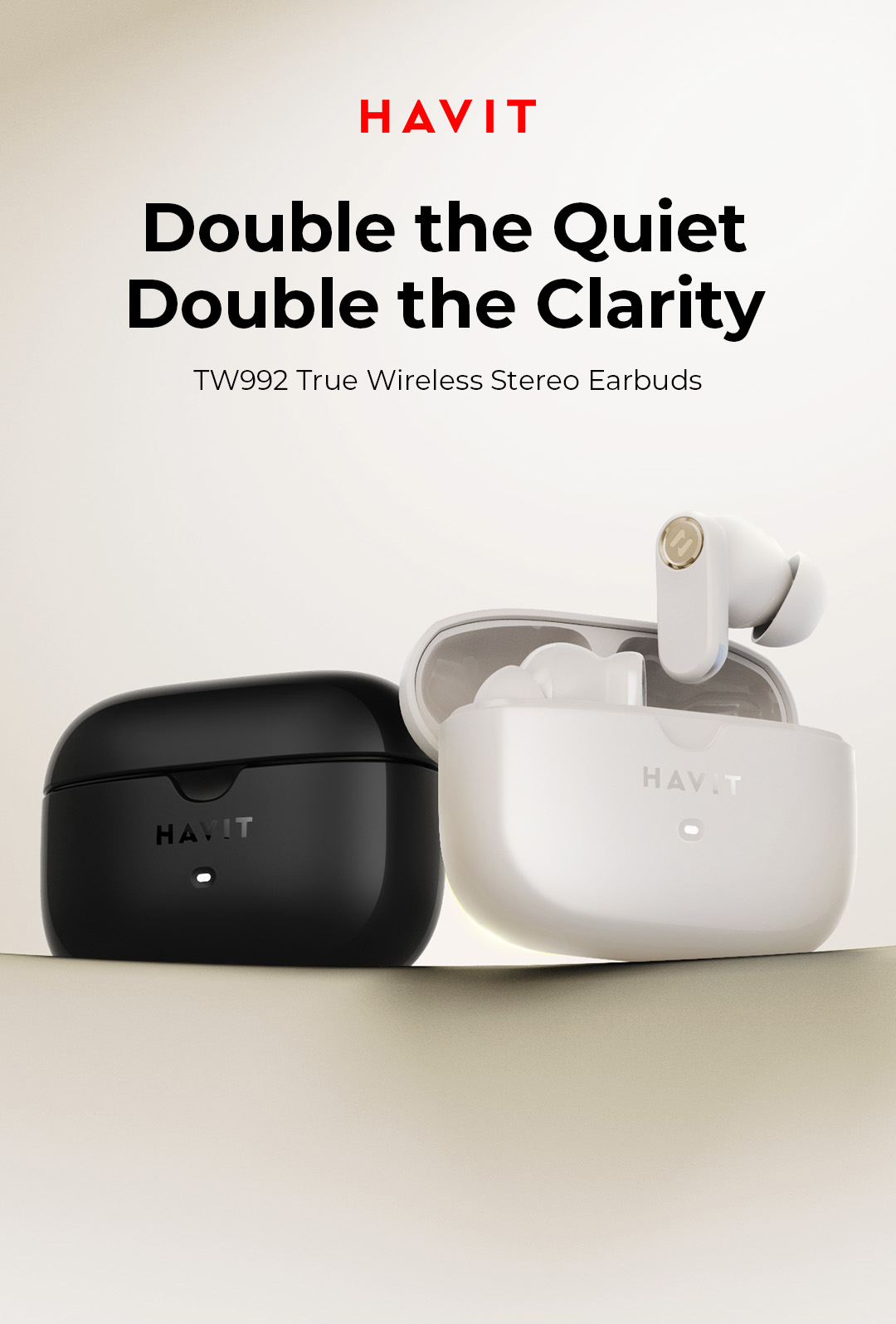 Tai Nghe Không Dây Havit TW992 ANC 4Mic ENC Khử Ồn Gió Bluetooth 5.4 ...