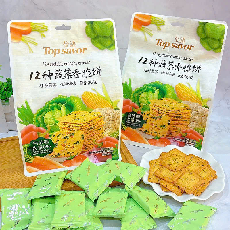 Bánh Quy Giòn 12 Loại Rau Củ Top Savor 208g | Shopee Việt Nam