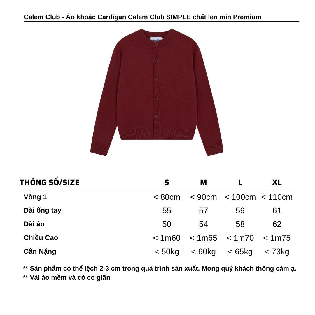 Áo khoác Cardigan SIMPLE Ver 1 Calem.Club chất len mịn Premium form ...