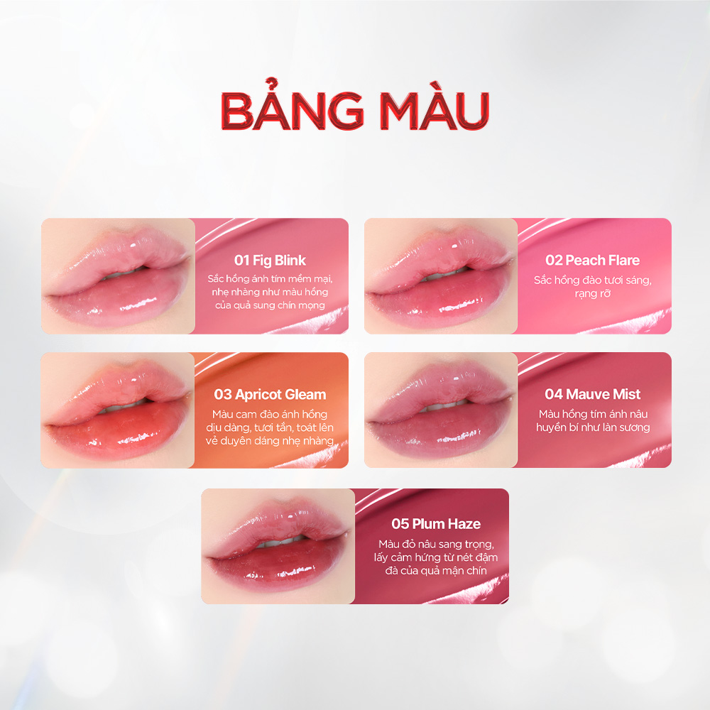 [MỚI RA MẮT] Son Tint Bóng B.O.M Lip Flash Tint - 3G - Apricot Gleam ...