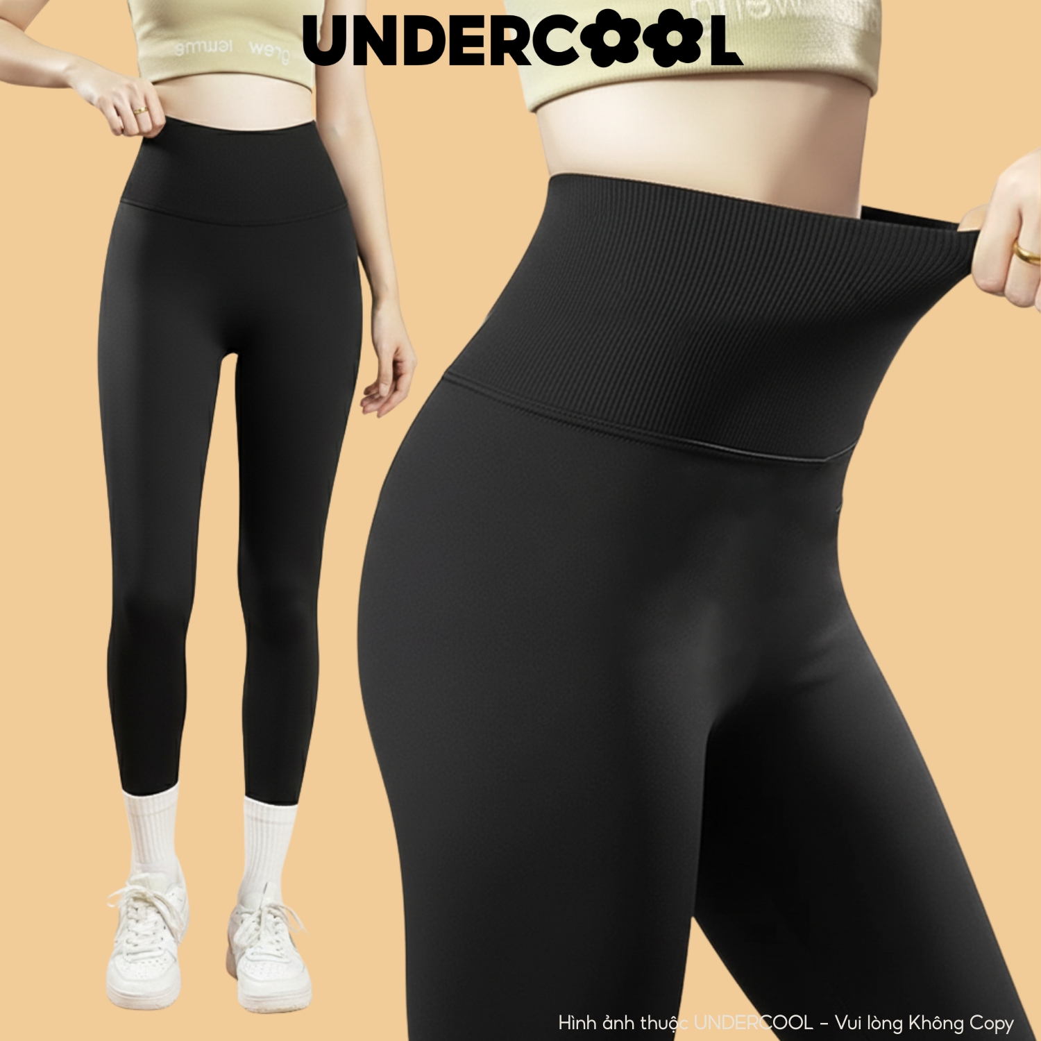 Quần Legging Cạp Cao Định Hình Bụng UNDERCOOL Umi Co Giãn Thoải Mái ...