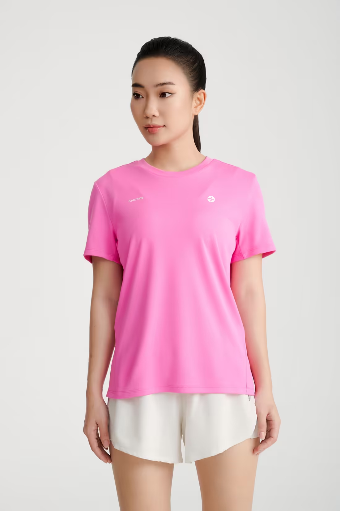 Áo Tshirt thể thao nữ tập cầu lông chạy bộ Coolmate basic thoáng khí dễ ...