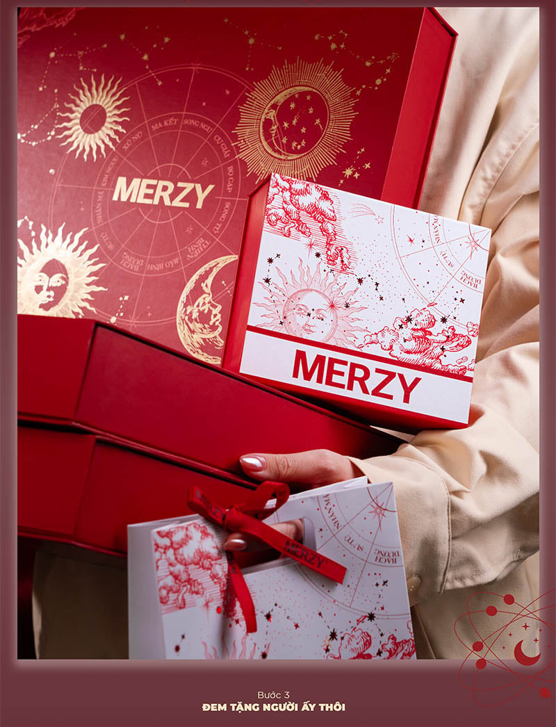 Hộp quà điều ước Merzy son môi trang điểm Holiday’25 Bundle (Combo Box ...