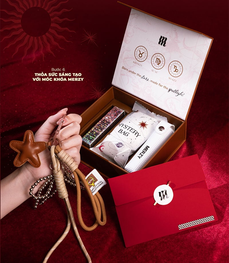 Hộp quà điều ước Merzy son môi trang điểm Holiday’25 Bundle (Combo Box ...