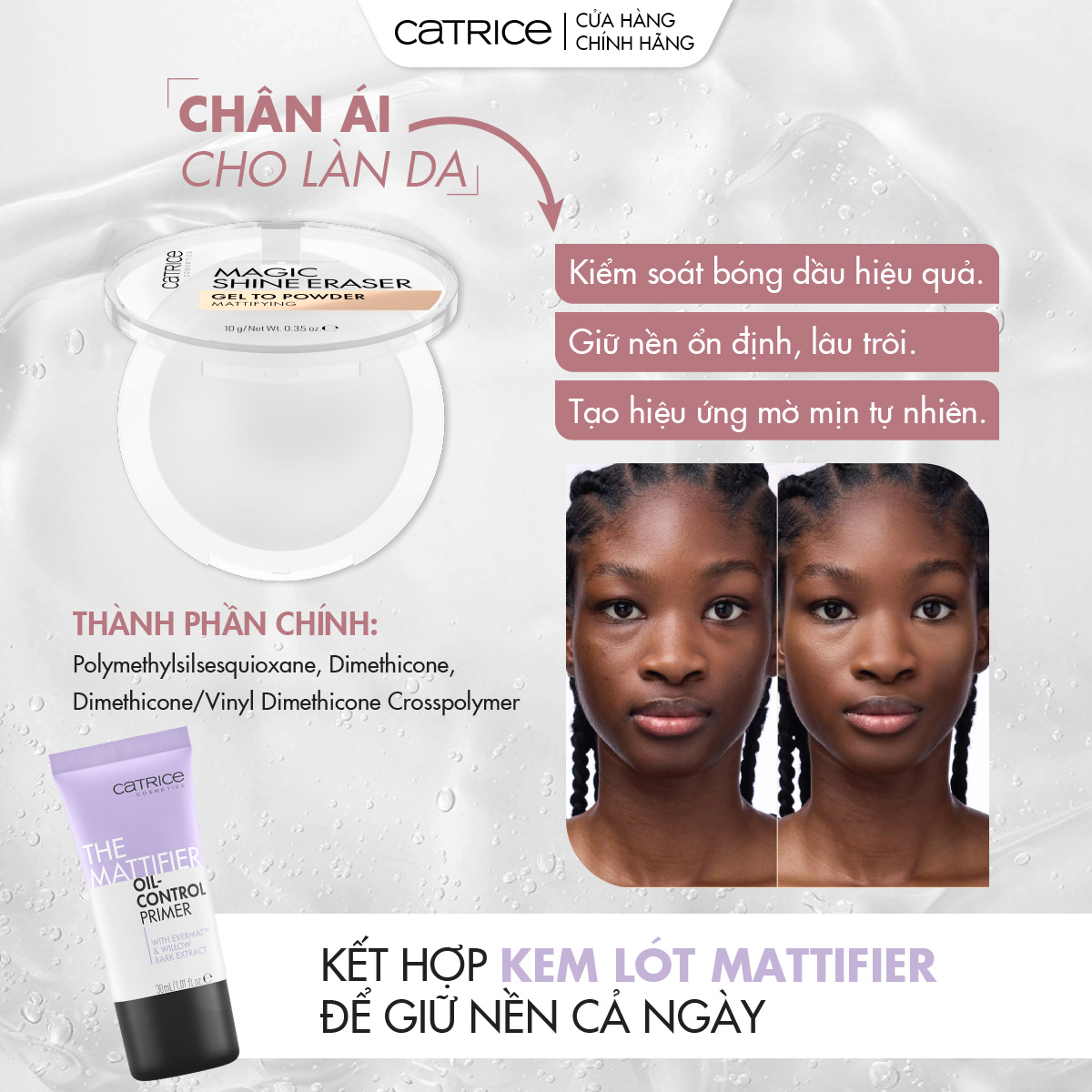 [Hàng Mới Về] Phấn phủ dạng gel kiềm dầu làm mờ lỗ chân lông Catrice ...
