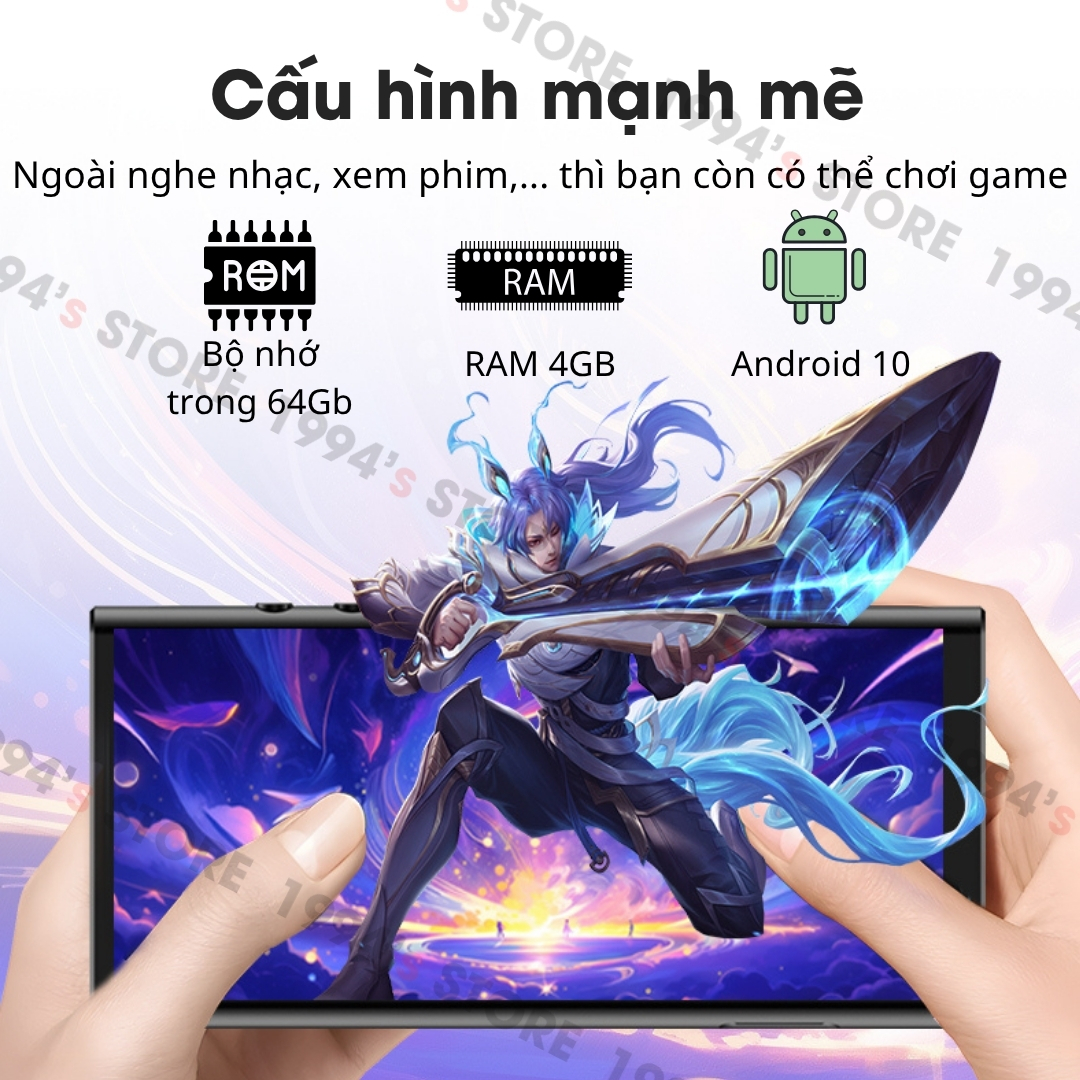 NEW VERSION Ruizu H12 Máy Nghe Nhạc Android MP3/MP4/MP5 - Có Tiếng Việt ...