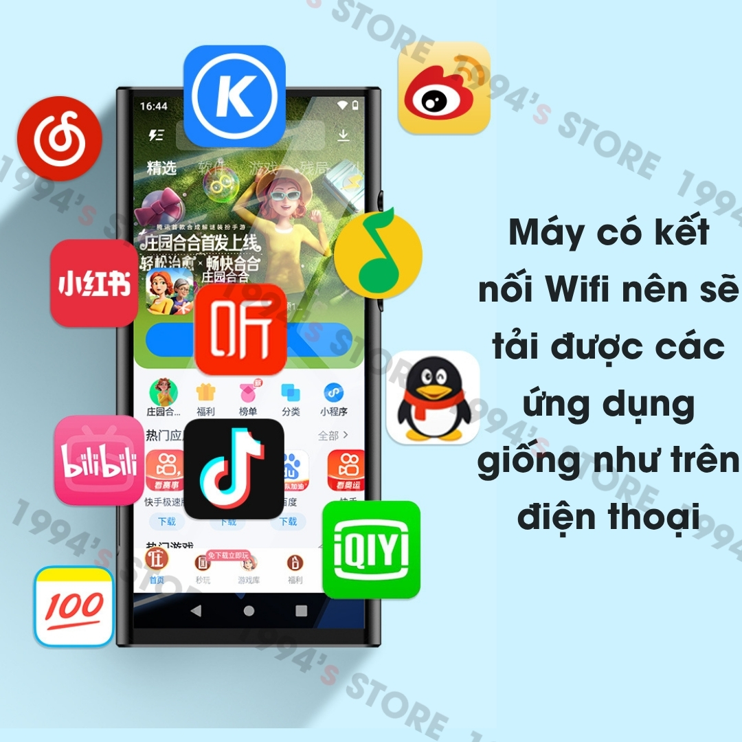 NEW VERSION Ruizu H12 Máy Nghe Nhạc Android MP3/MP4/MP5 - Có Tiếng Việt ...