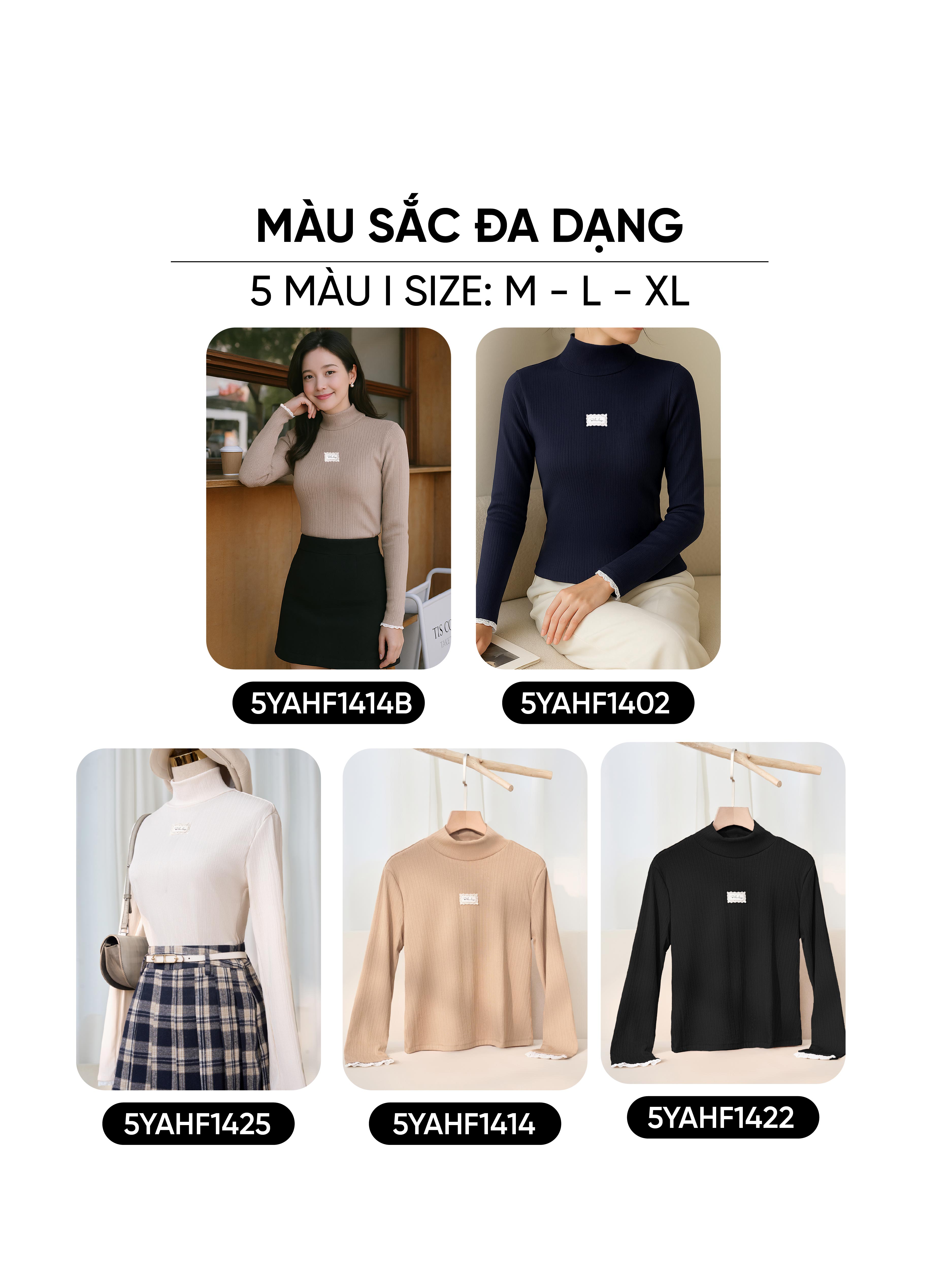 [Xả kho]Áo giữ nhiệt nữ YOUNGER BY CARDINA chất liệu tăm kim sa phối ...