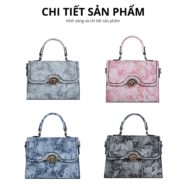 BAGIN Túi Quai Xách Nữ Họa Tiết Thêu Sang Trọng Có Quai | Shopee Việt Nam