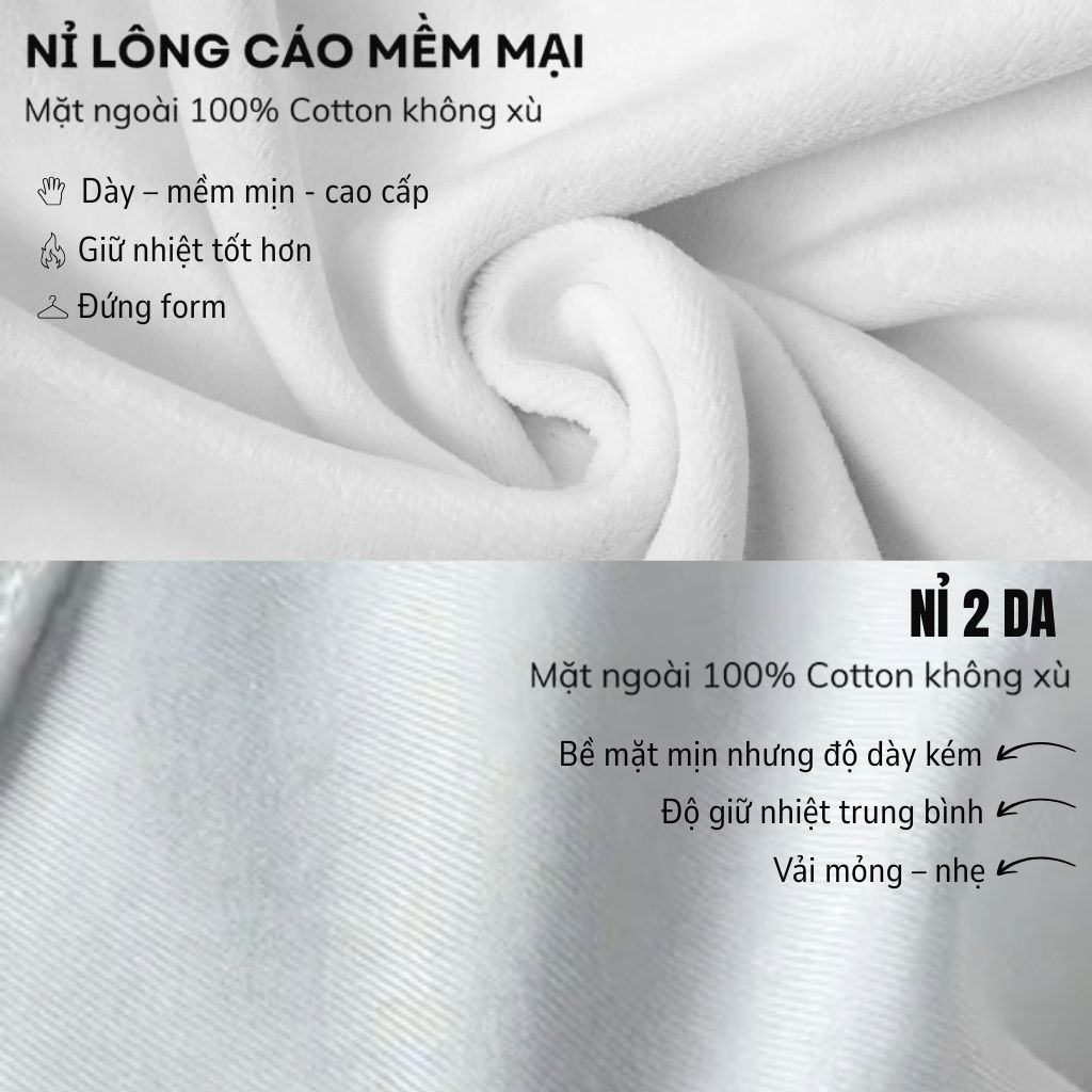 Áo Hoodie Nỉ Lót Lông Cáo RIOTINO, Form Oversize, Chất Dày Mịn, Unisex ...