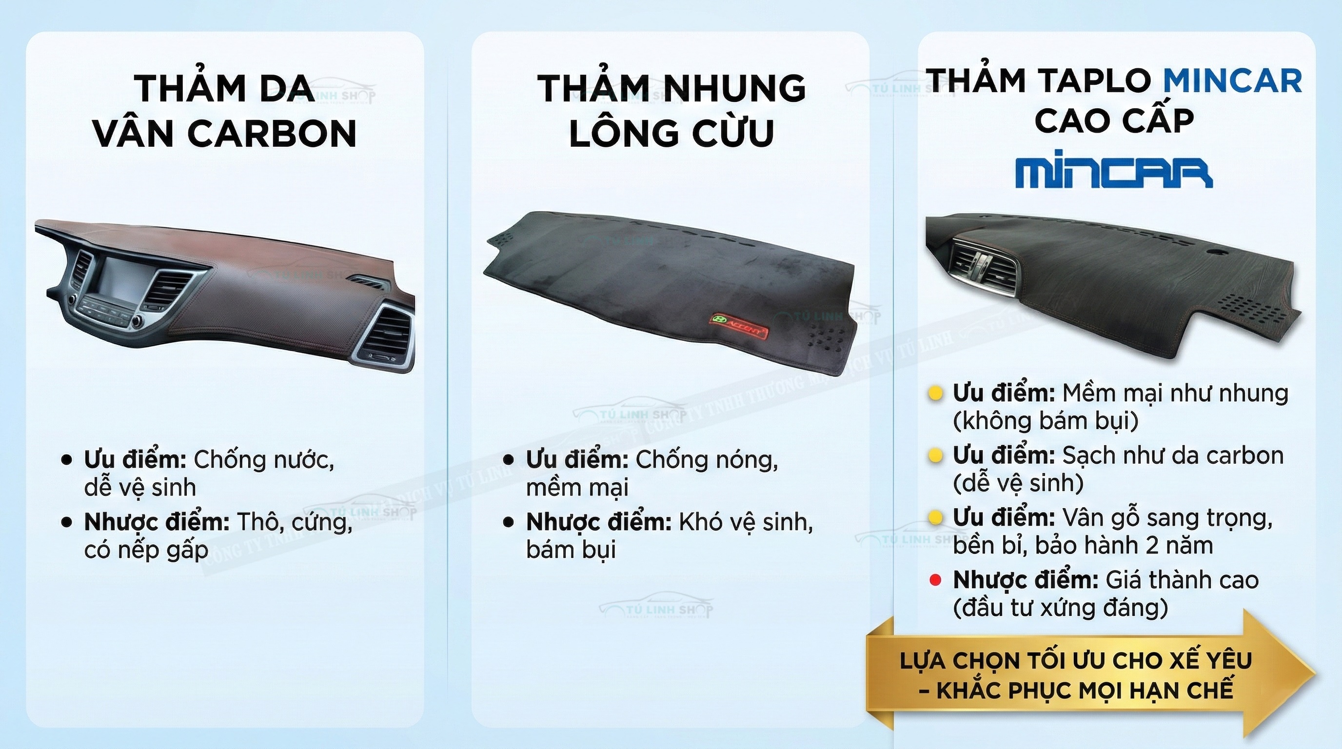 Thảm taplo MG ZS, HS, MG5, MG G50 , RX5 Chính hãng MINCAR hoặc bằng ...
