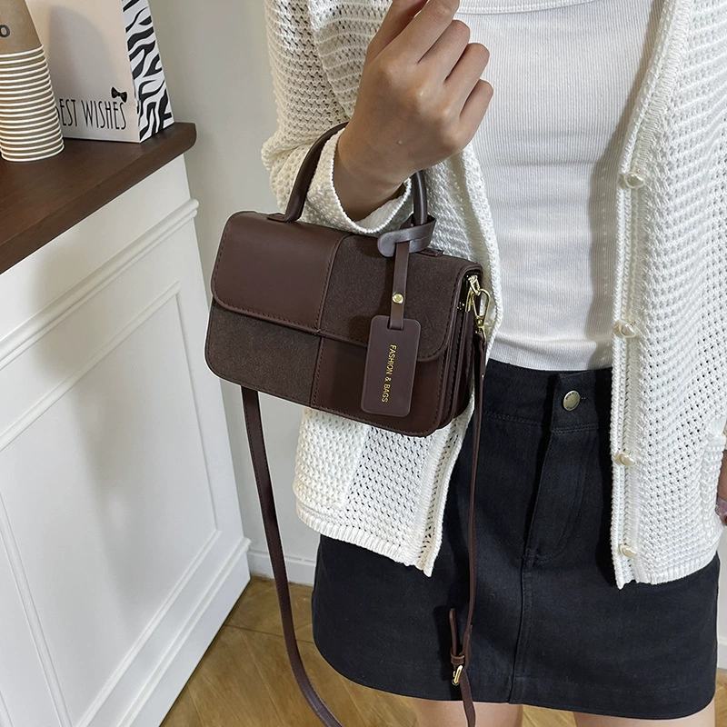 Túi xách nữ đeo chéo tote cầm tay da mềm phối màu basic thời trang ...