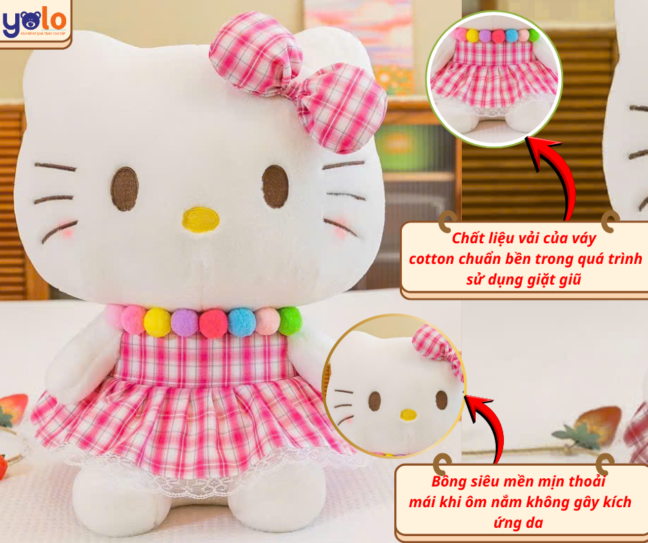 GẤU BÔNG HELLO KITTY CAO CẤP – SIÊU MỀM, SIÊU ĐÁNG YÊU – LÀM QUÀ TẶNG ...