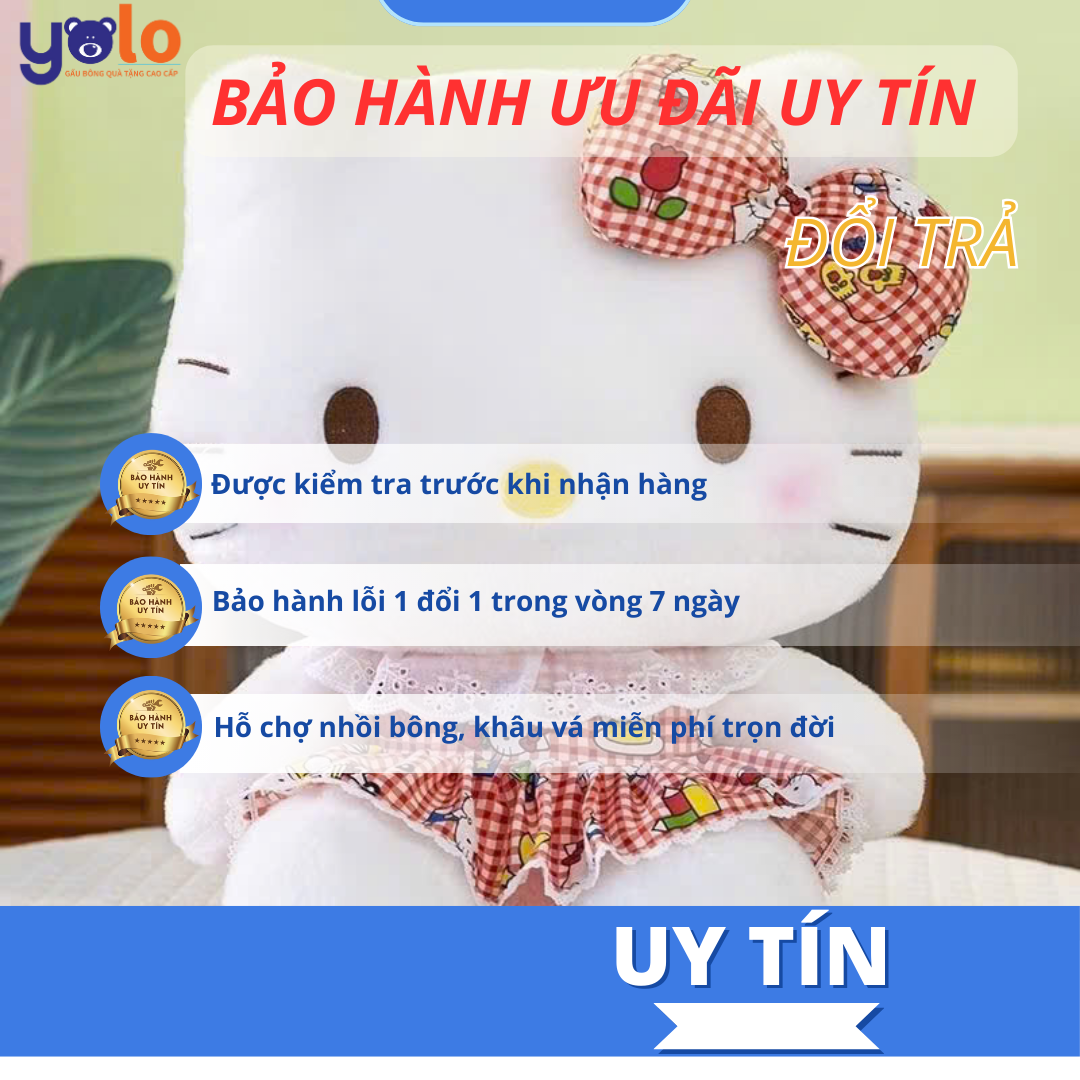 GẤU BÔNG HELLO KITTY CAO CẤP – SIÊU MỀM, SIÊU ĐÁNG YÊU – LÀM QUÀ TẶNG ...