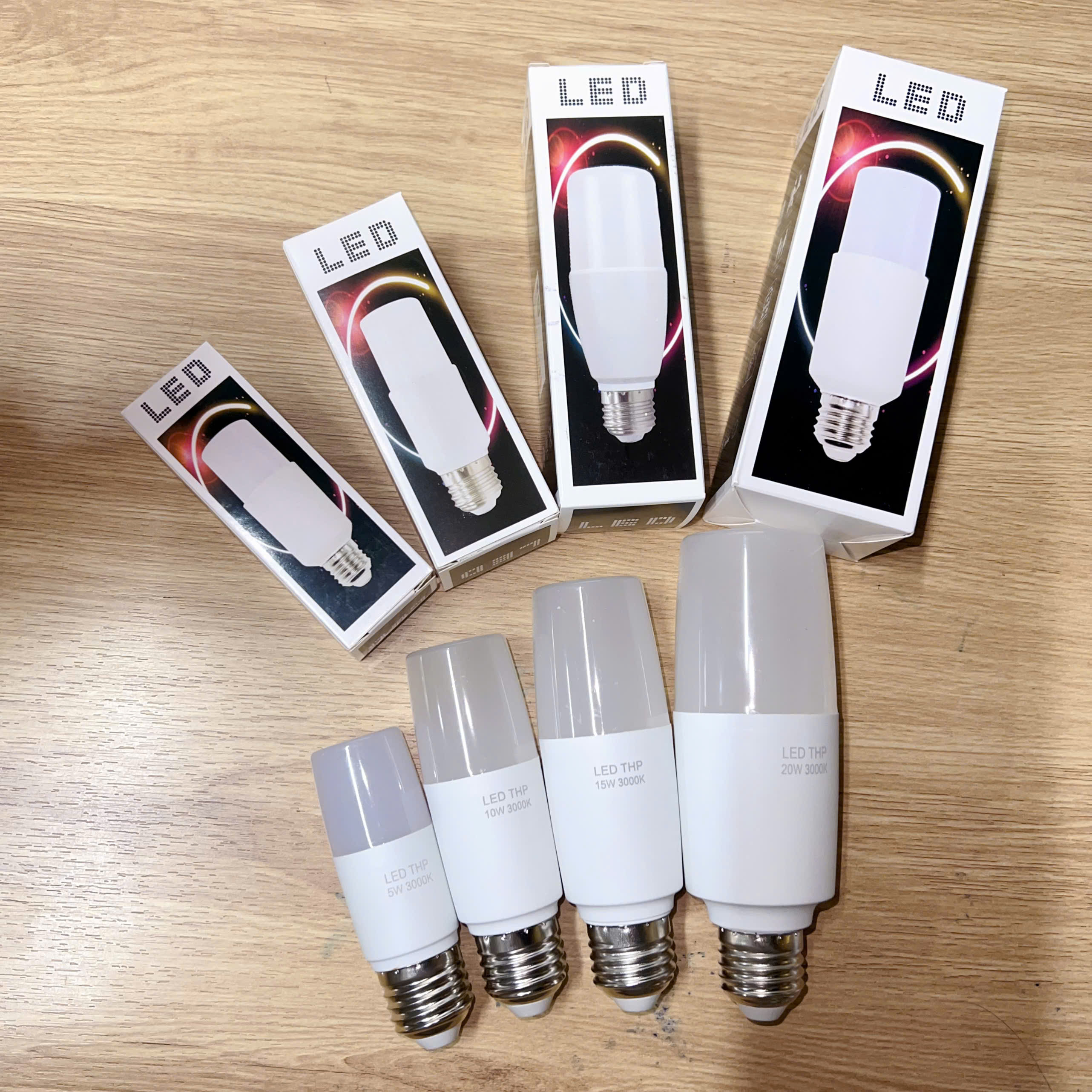 Bóng đèn LED THP TRD 5W 10W 15W 20W Đui E27 siêu sáng tiết kiệm điện ...