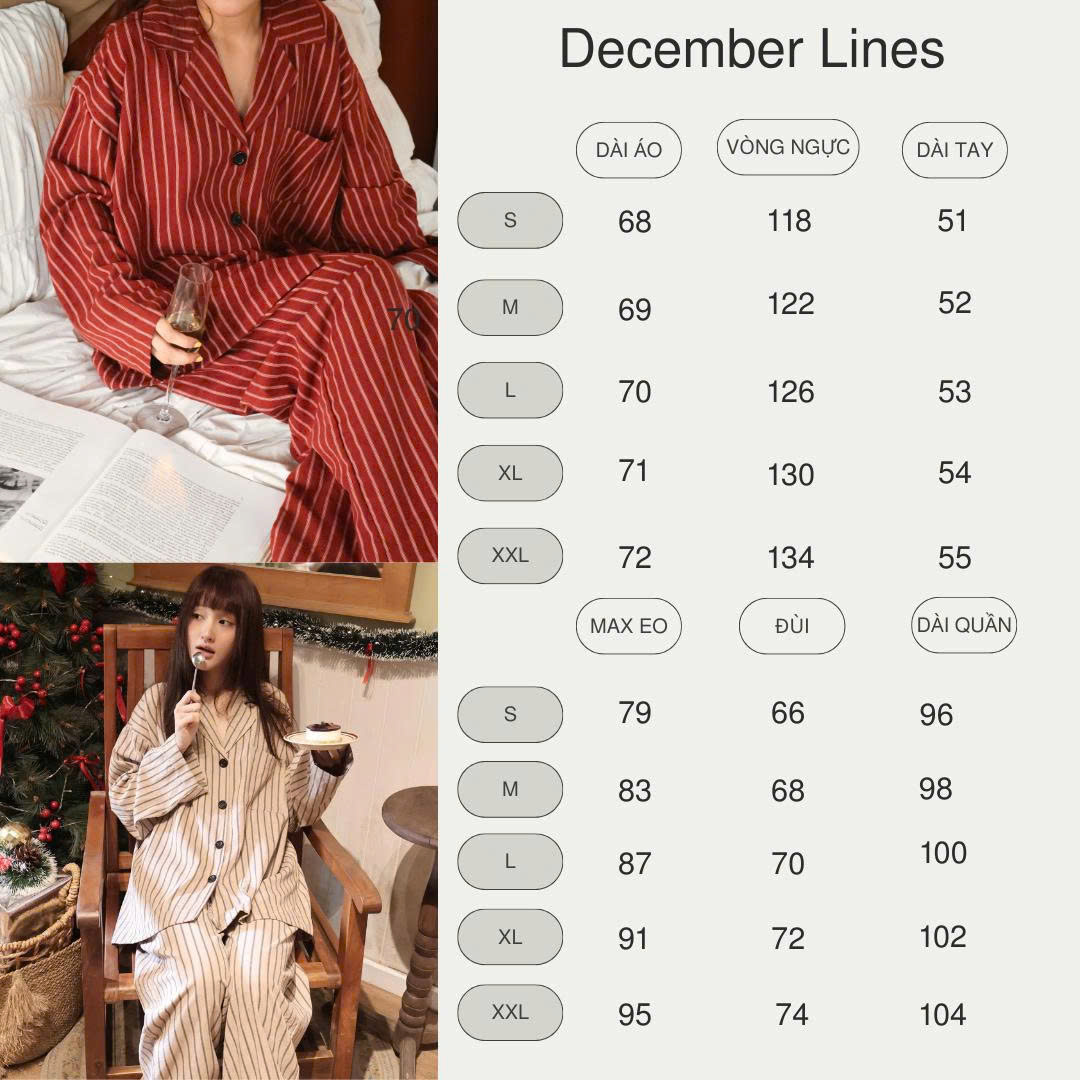 [BST GIÁNG SINH] TOHA Homewear Đồ Bộ Pijama Cao Cấp Dài Tay Mặc Nhà Dễ ...