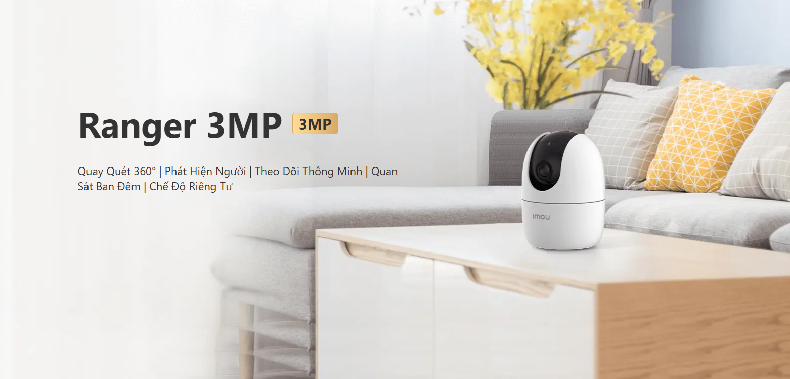 Camera Wifi Xoay 360 IMOU Trong Nhà A23 A32EP 3M 1080P, A52P 5M 3K ...