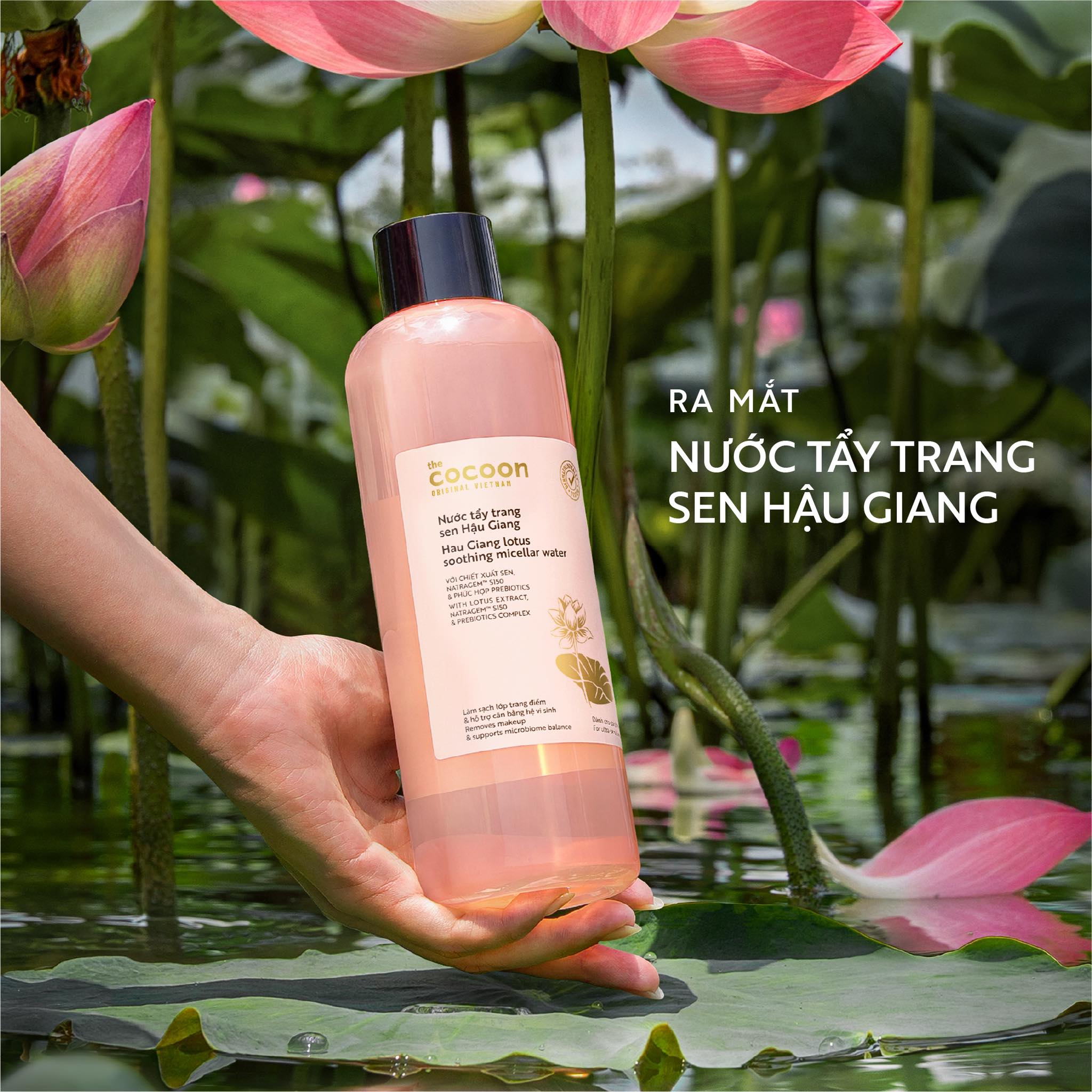 Nước Tẩy Trang Sen Hậu Giang Sạch Bụi Siêu Mịn, Dịu Êm Cho Da Cocoon 500ml | Shopee Việt Nam