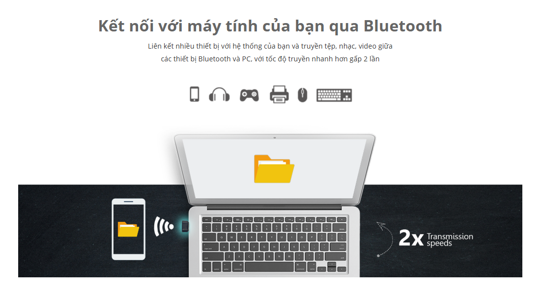 USB Bluetooth D-Link DBT-F122 | Bluetooth 5.0 | KÍch thước nhỏ gọn | Hỗ ...