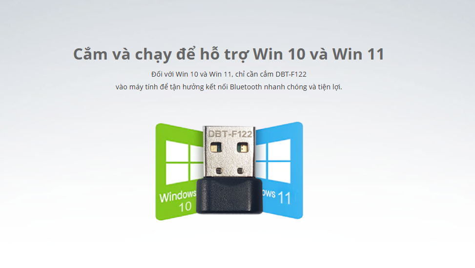USB Bluetooth D-Link DBT-F122 | Bluetooth 5.0 | KÍch thước nhỏ gọn | Hỗ ...