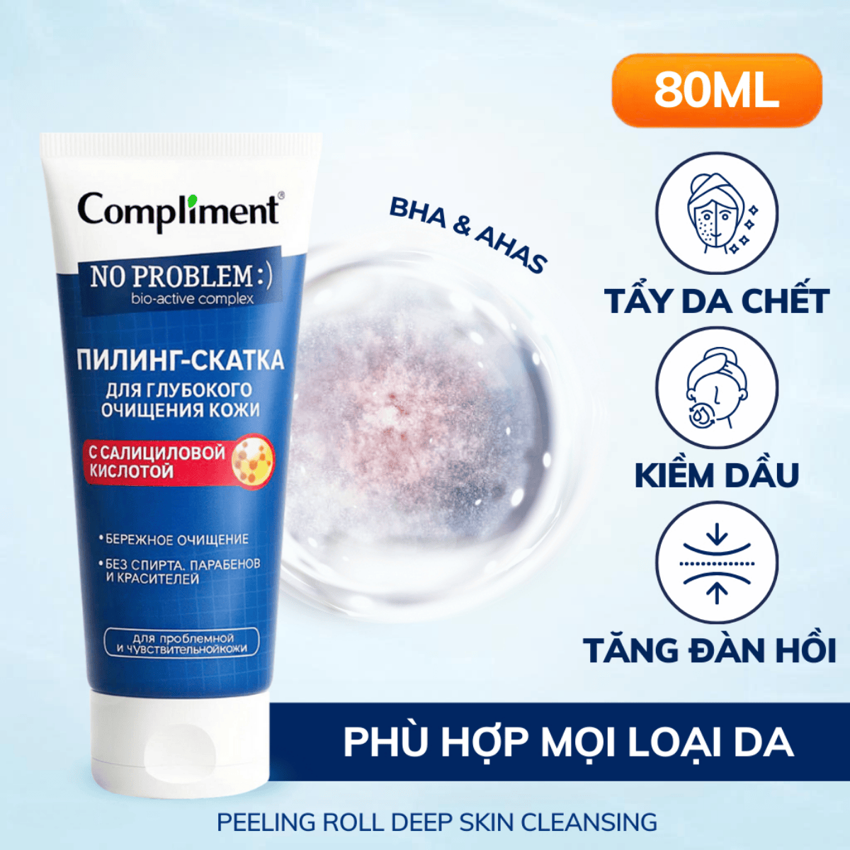 Tẩy Da Chết Compliment No Problem Peeling Roll Làm Sạch Sâu Lỗ Chân ...