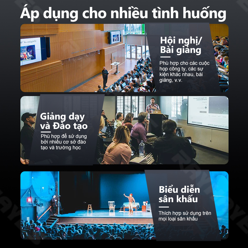 Micrô ve áo UHF RAYHAYES kèm bộ phát đeo lưng Micrô ve áo không dây ...