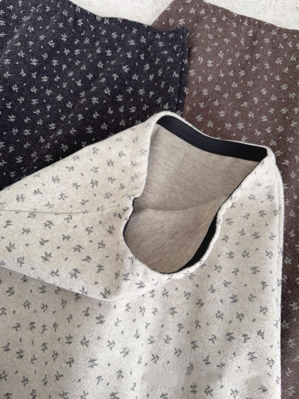 Chân váy HOA NHÍ dạ dài lông mềm dáng chữ A basic xoè nhẹ vintage ...