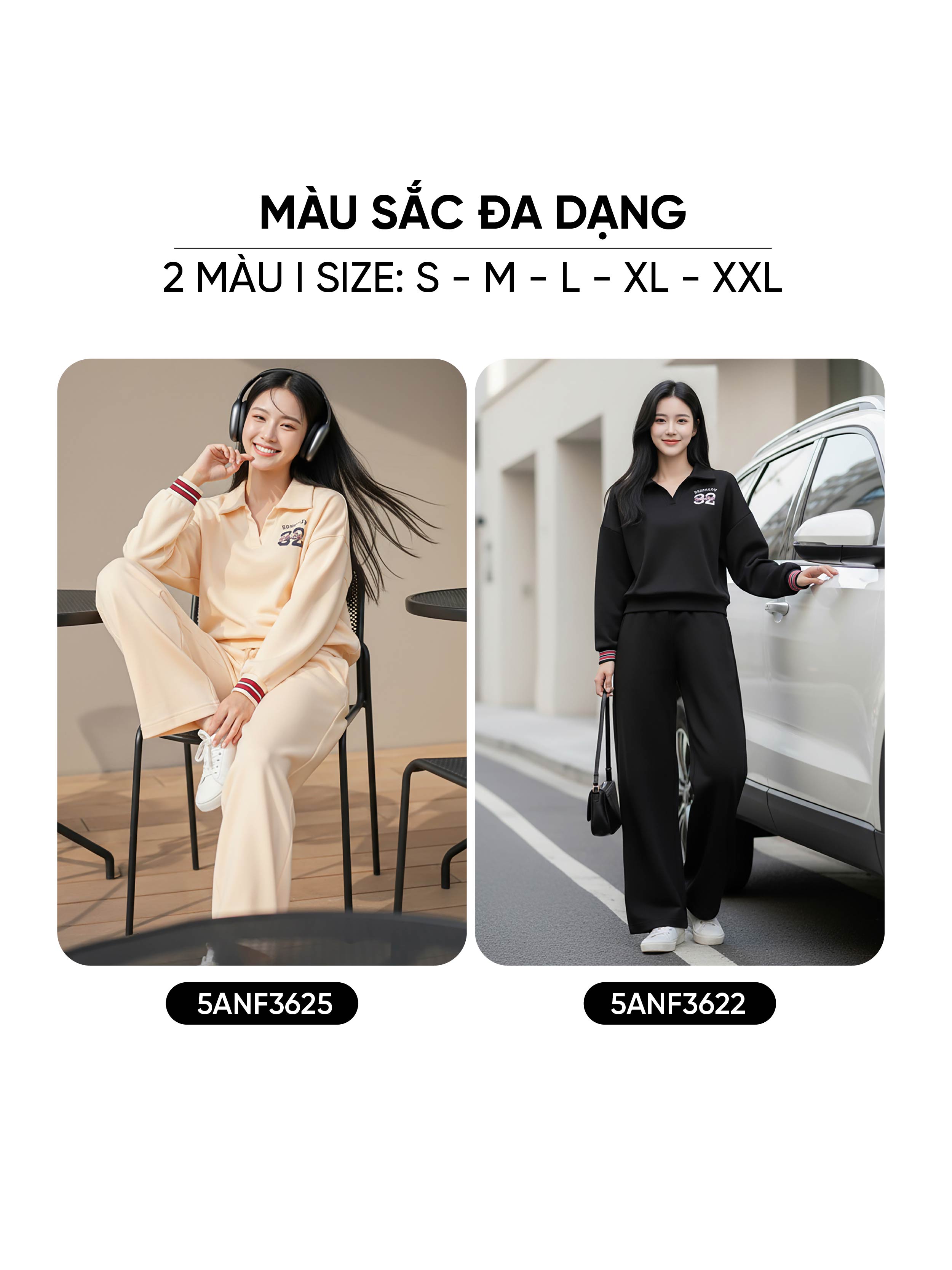 Đồ bộ nữ CARDINA tách sét vải umi áo phối cổ sơ mi bo gấu dài tay và ...