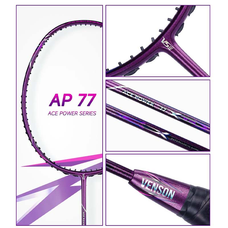 Vợt cầu lông VS AP77 - Ace Power 77, tấn công siêu tốc độ | Shopee Việt Nam