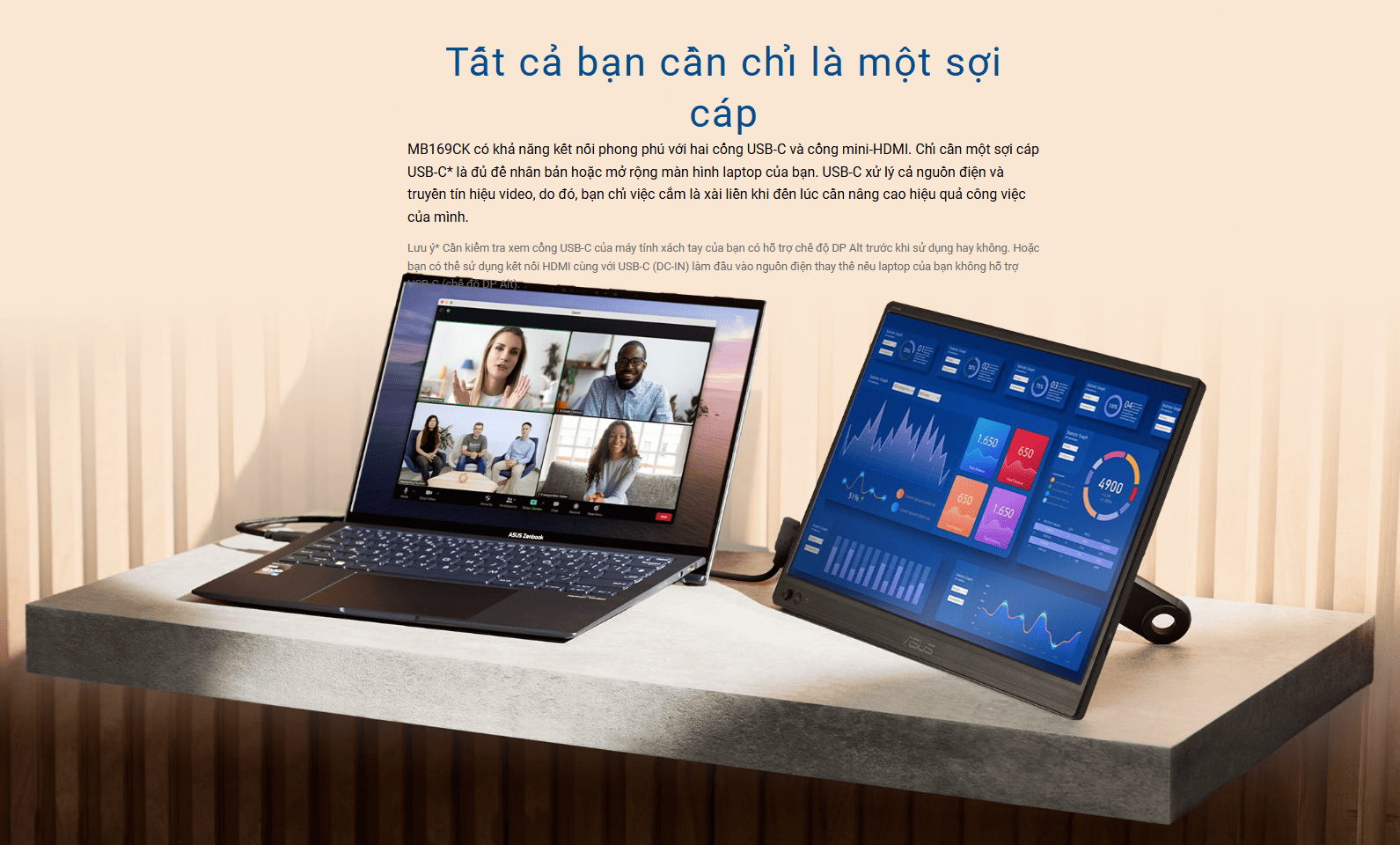 Màn hình di động ASUS ZenScreen MB169CK 90LM0AZ3-B01121 16" | FullHD ...
