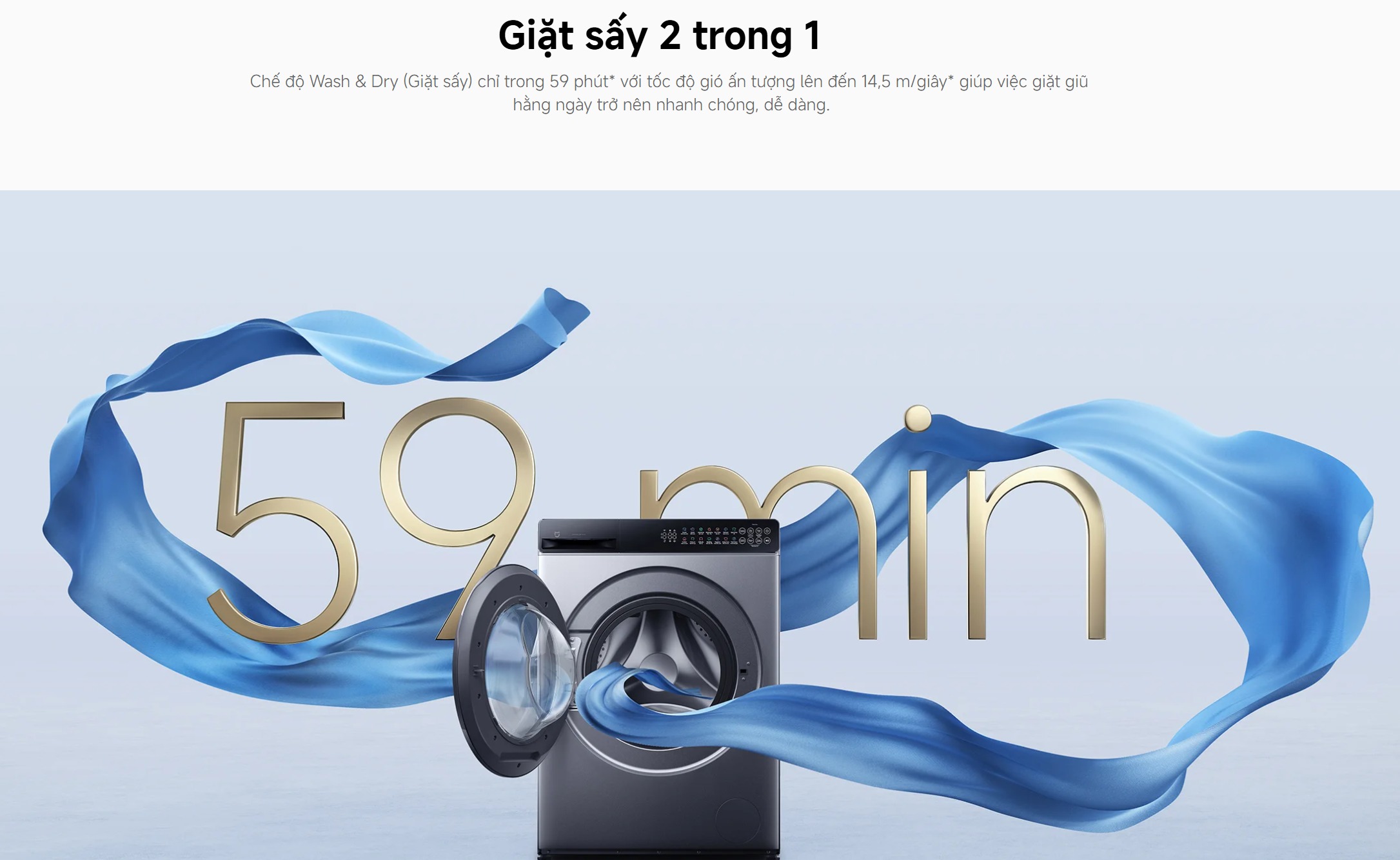 Máy giặt sấy Lồng Ngang Xiaomi Mijia Front Load Washer Dryer 10.5kg/7kg ...