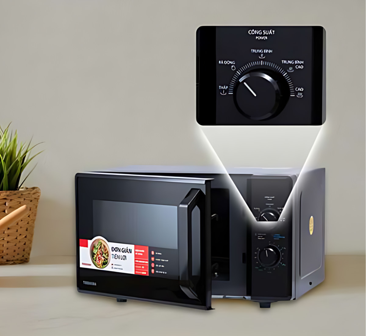 MW2-MM24PC(BK) - Lò vi sóng Toshiba MW2-MM24PC(BK) 24 Lít - Cống suất ...