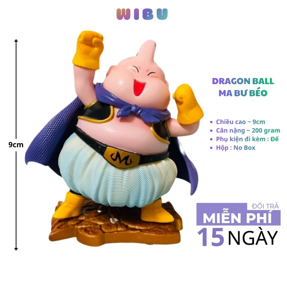Mô Hình Dragon Ball Majin Buu Chibi Cao 9cm – Figure Ma Bư 7 Viên Ngọc ...