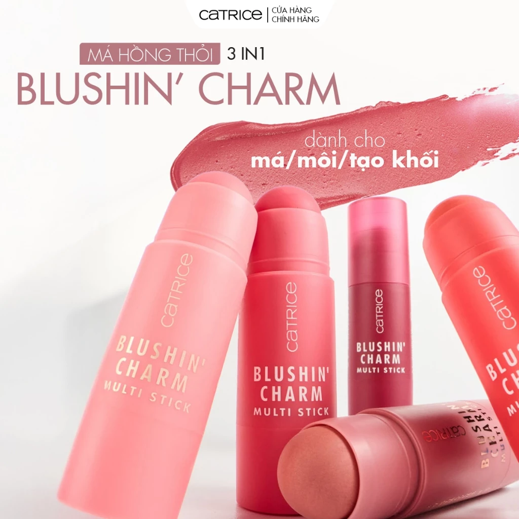 Thỏi Má Hồng Đa Năng 3in1 Catrice Blushin' Charm Multi Stick 5.5g - Má ...