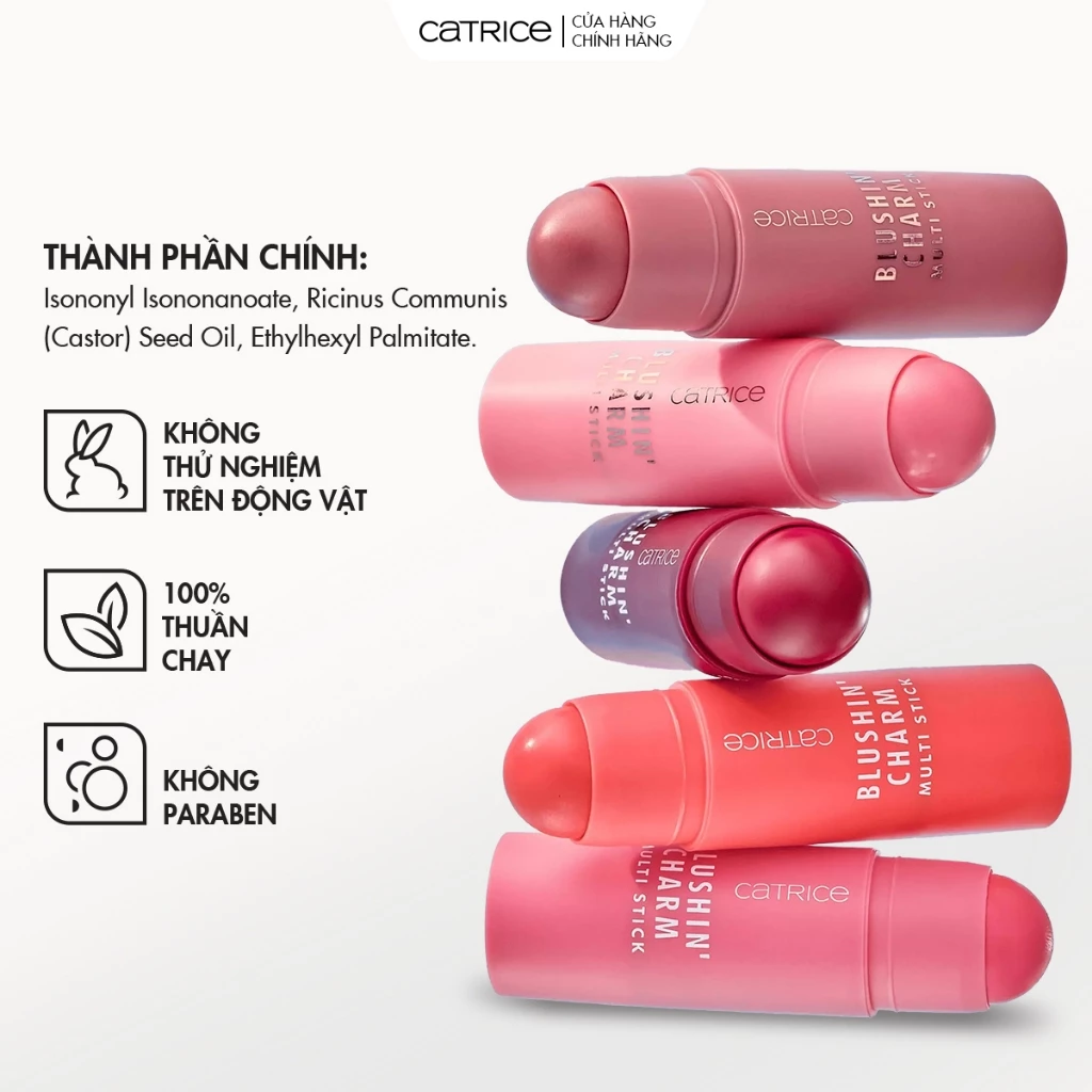 Thỏi Má Hồng Đa Năng 3in1 Catrice Blushin' Charm Multi Stick 5.5g - Má ...