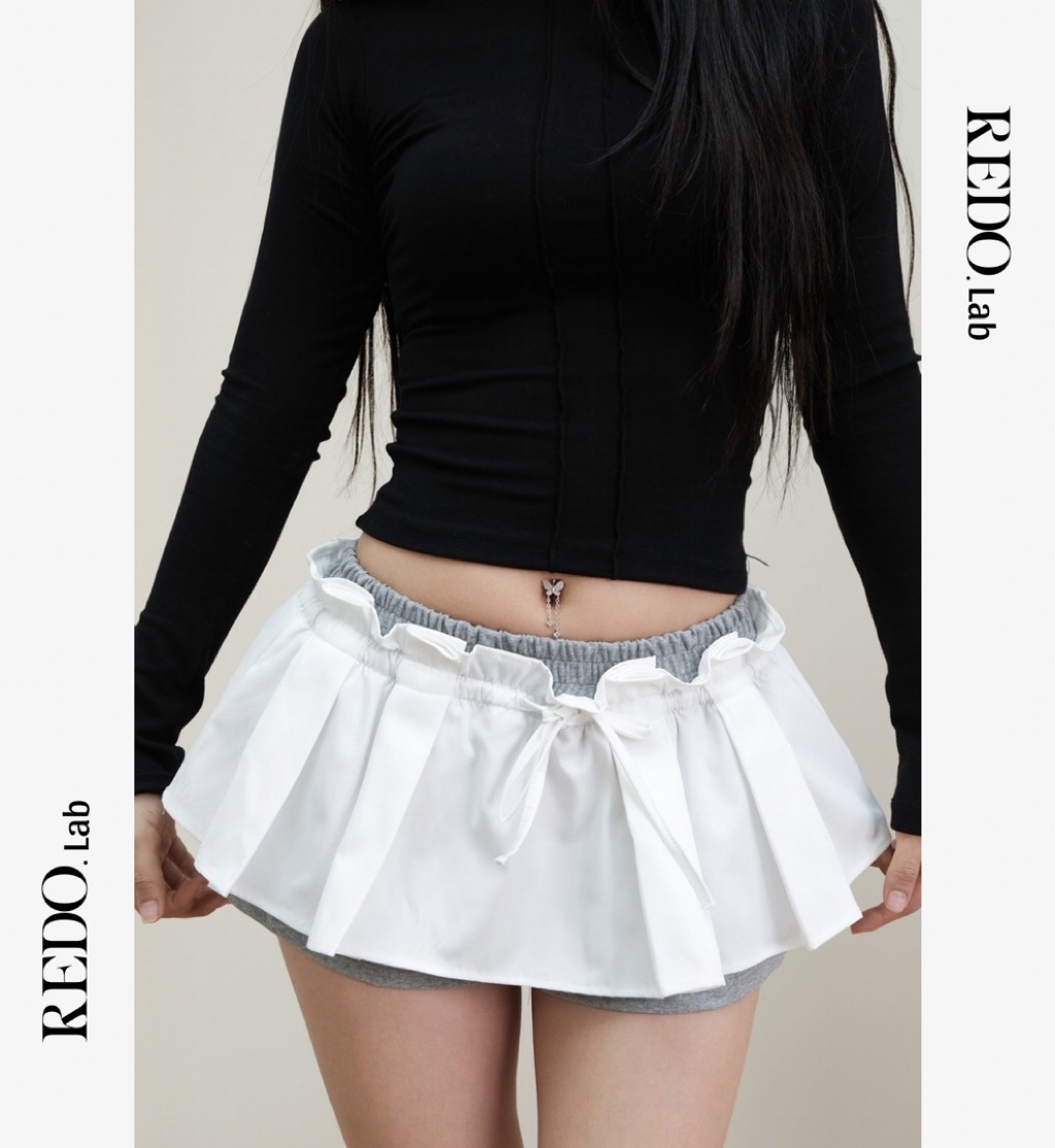 | Mở bán REDO | QUẦN VÁY BÈO TẦNG LAYER LƯNG CHUN COTTON CÓ DÂY RÚT ...