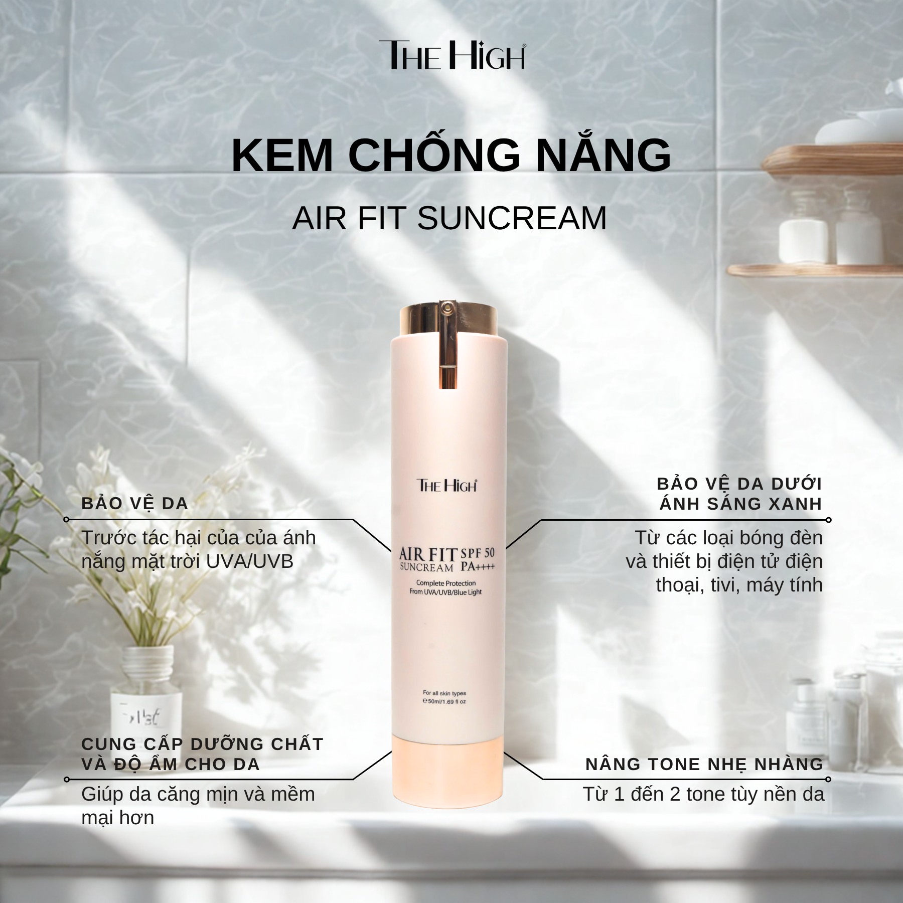 [Chính hãng] Combo Serum Meso Peel + kem chống nắng The High AirFit Sun ...