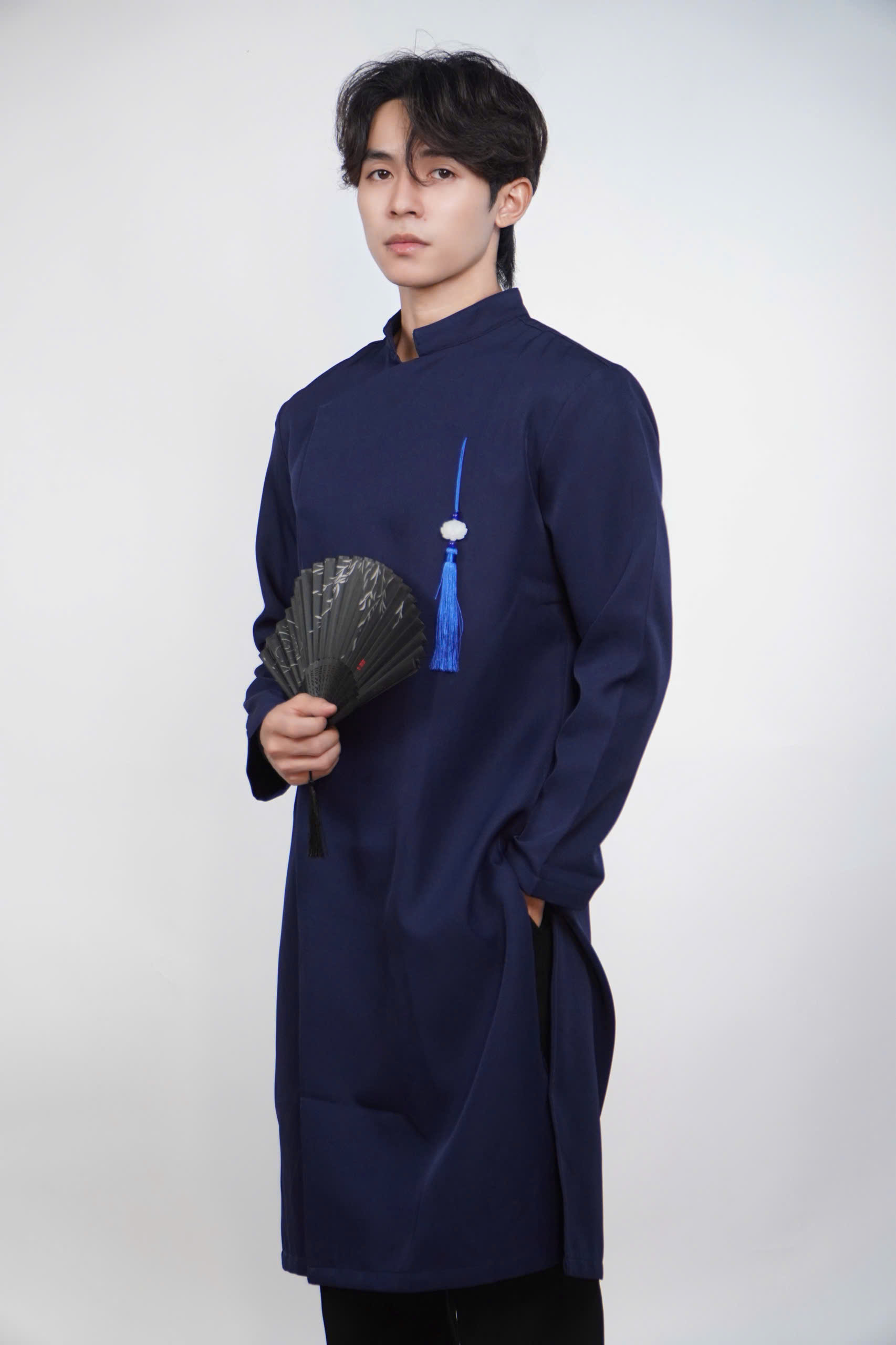 (Deal Tết) + Tặng Ngọc Bội) Áo Dài SILAS Trơn 5 màu chất liệu Cotton ...