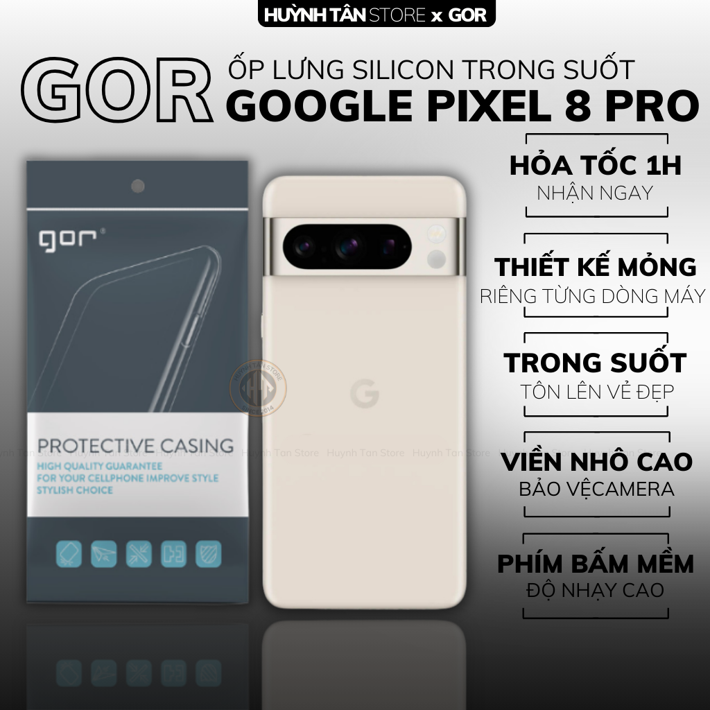 Ốp lưng điện thoại google pixel 8 pro px 8 8a trong suốt viền bo bảo vệ ...